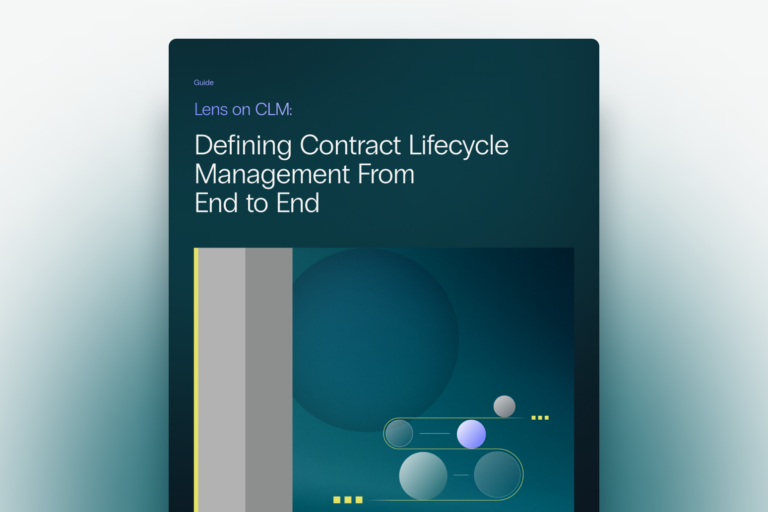 Defining End-to-End Contract Lifecycle Management - Sirion Report