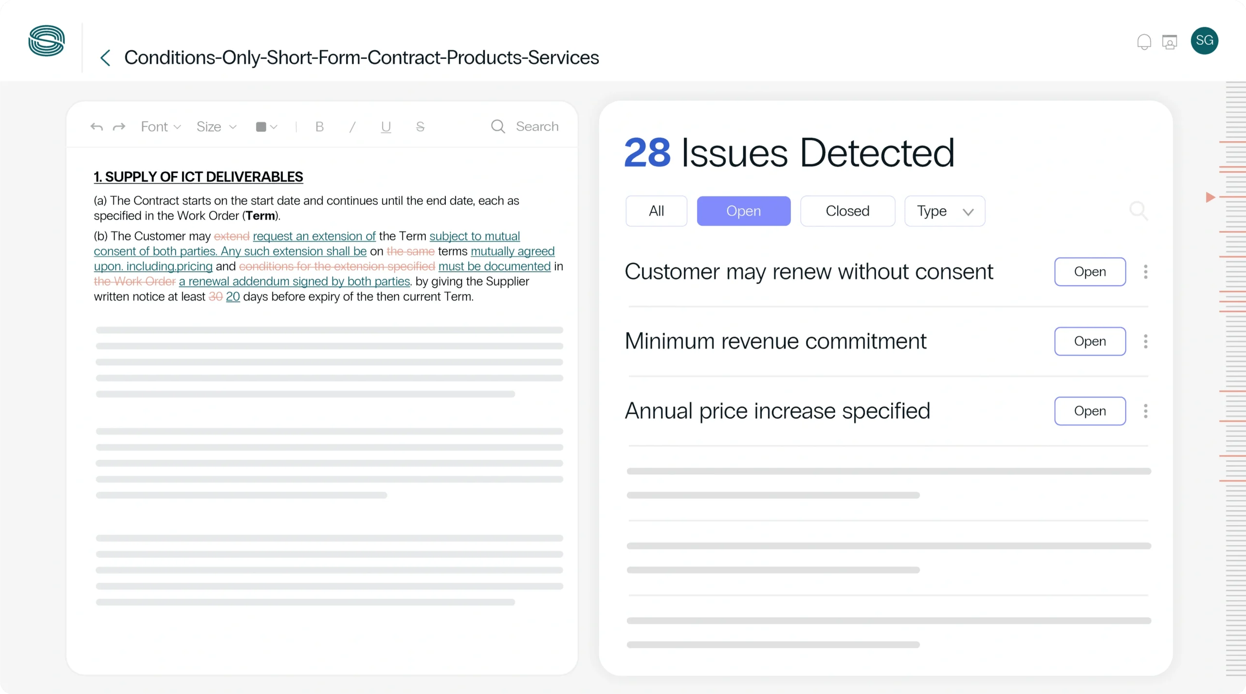 Contract Review Software with AI Automation - Sirion
