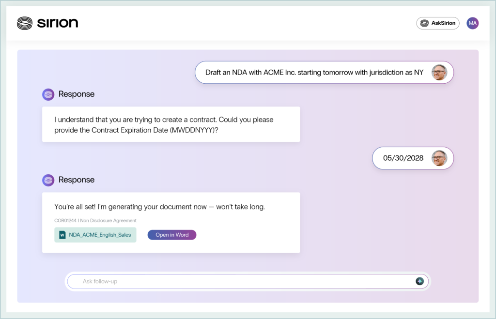 AI-Native CLM Platform - Sirion