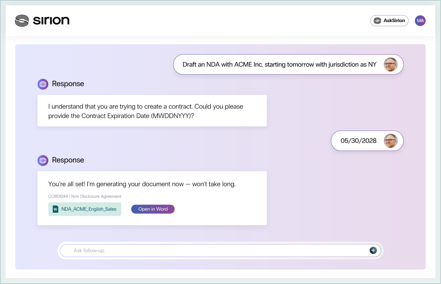 AI-Native CLM Platform - Sirion