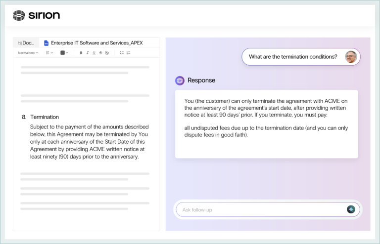 Sirion: The leader in AI Contract Management Software