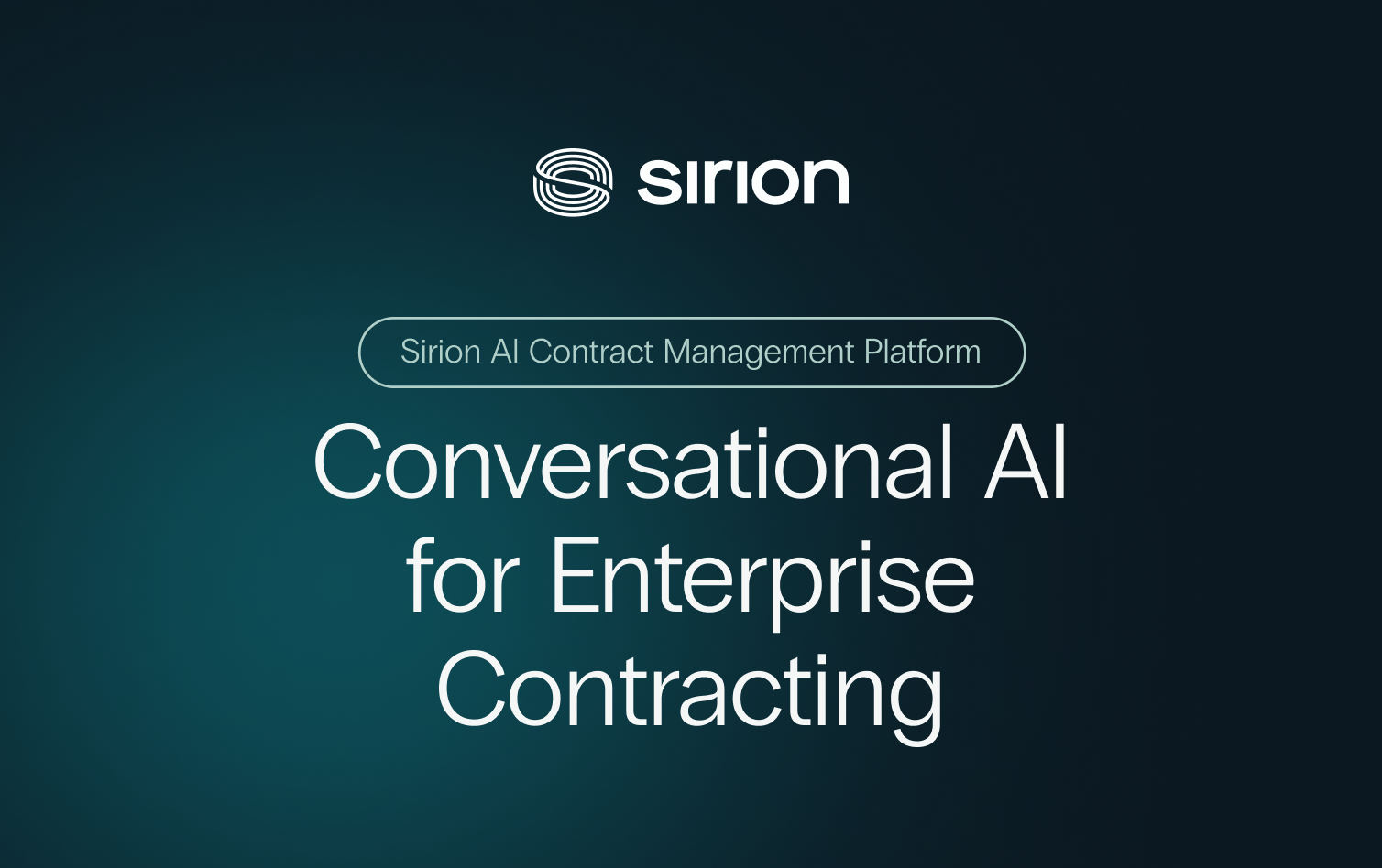 Sirion: The leader in AI Contract Management Software