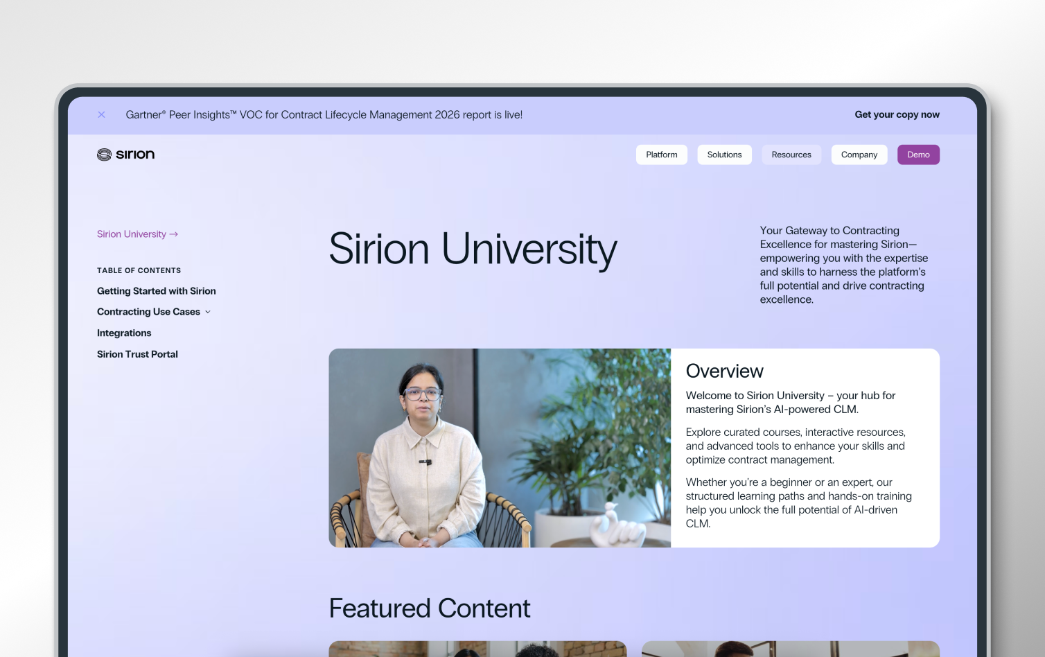 Contract Management Training Courses Online - Sirion University